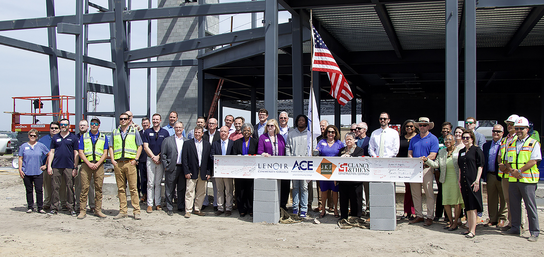 Topping Out Ceremony For LCC’s New Aviation Center For Excellence