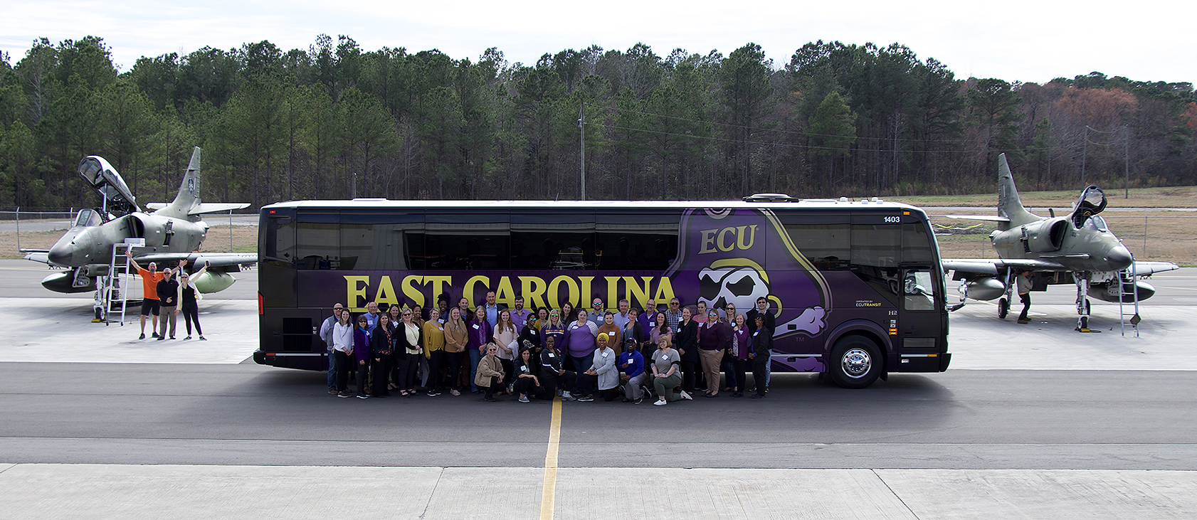 ECU Purple and Gold Bus Tour of GTP